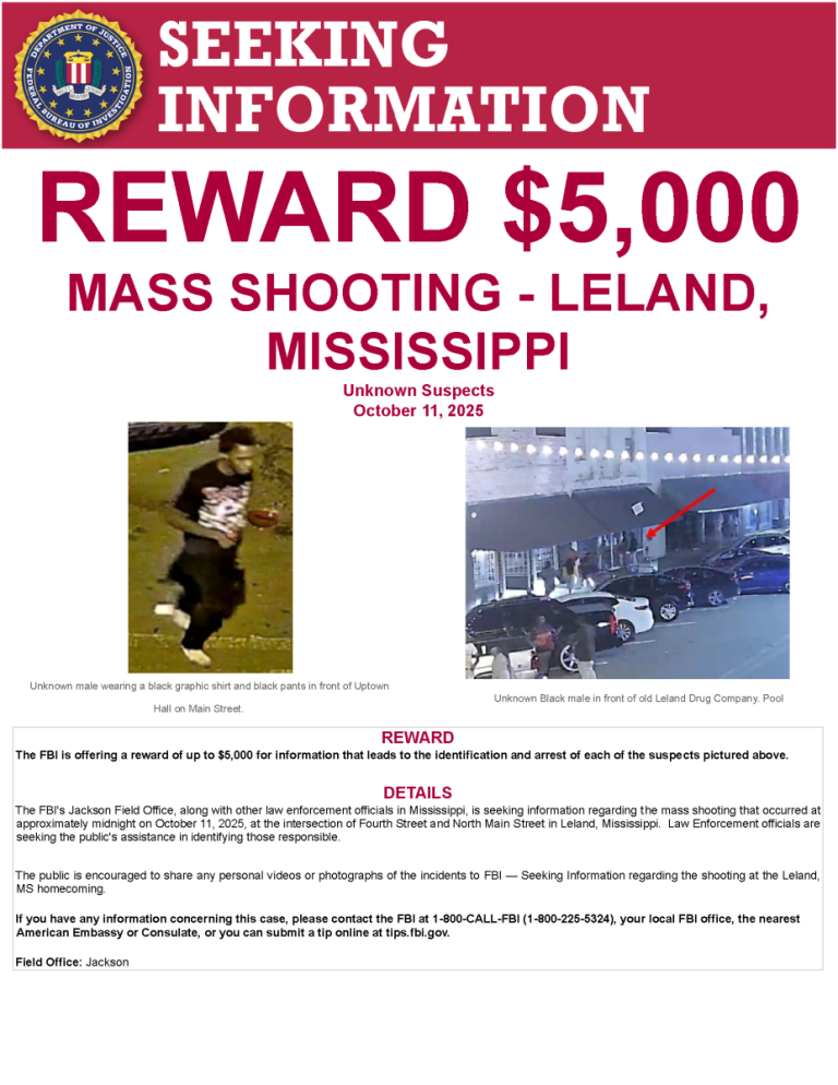 FBI Offers Up to $5000.00 Reward for Information in Leland Mass ...